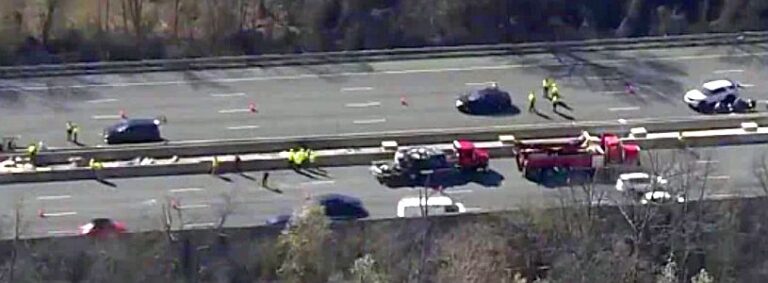 Six dead as car rips through construction zone on Baltimore Beltway ...